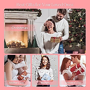 Ailvy Travel Jewelry Organizer with Mirror, Small Jewelry Box Portable Display Storage Jewelry Case for Earrings, Rings, Necklaces, Bracelet, Gift for Women Girls (Pink)