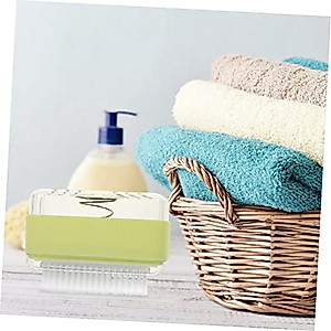 2pcs Box Soap Foaming Box Bathroom Supplies Soap Foaming Holder Soap Soapdish Laundry Brush Bubble Soap Multi-Functional Foaming Soap Dish The Lazy Travel Abs Multifunction