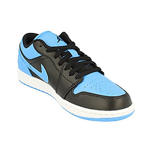Nike Air Jordan 1 Low Men's Black/Black-University Blue 553558-041 10