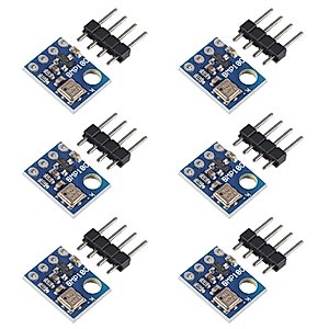 ACEIRMC 6pcs GY-68 BMP180 Temperature Barometric Pressure Sensor Module for Arduino (6pcs)