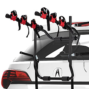 ASENDIWAY 6Pcs/Set Bike Rack Hitch Mount Bicycle Car Bike Rack Strap Replacement Cradles Cargo Carrier Spare Hooks with Rubber Straps 1-1/4"&2" Bike Rack PartsTruck Hitch Red&Black Tie-Down Straps