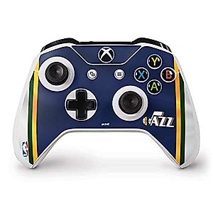 Skinit Decal Gaming Skin Compatible with Xbox One S Controller - Officially Licensed NBA Utah Jazz Team Jersey Design