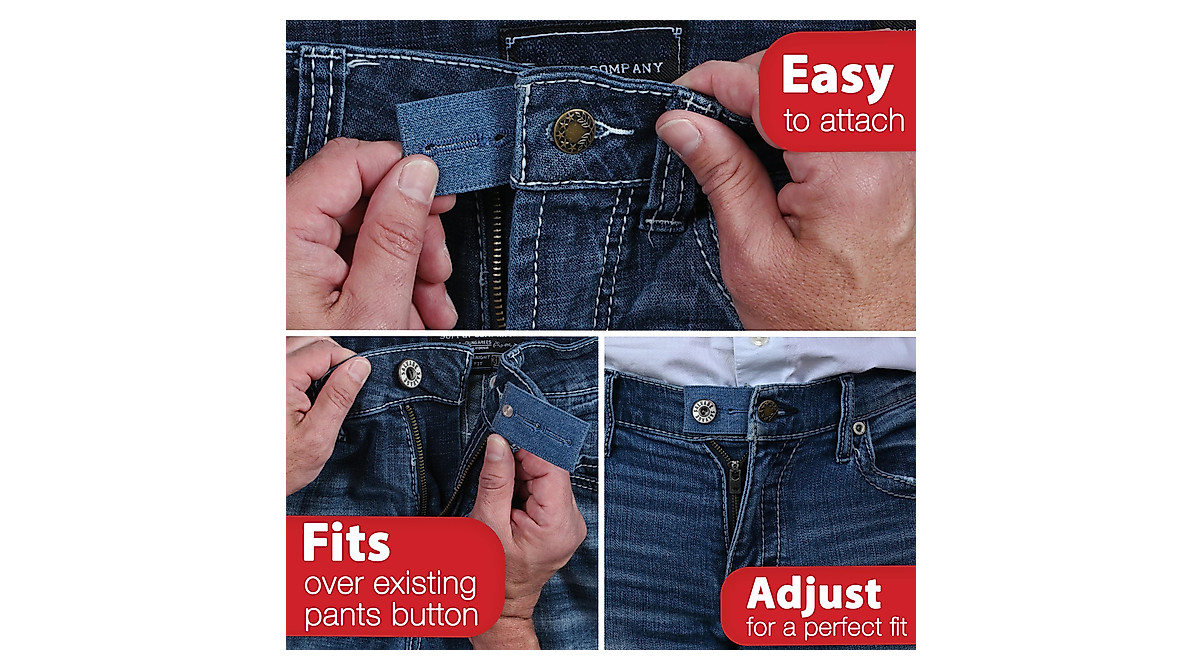 Button Extender for Pants – Comfortable Waist Expander for Men & Women