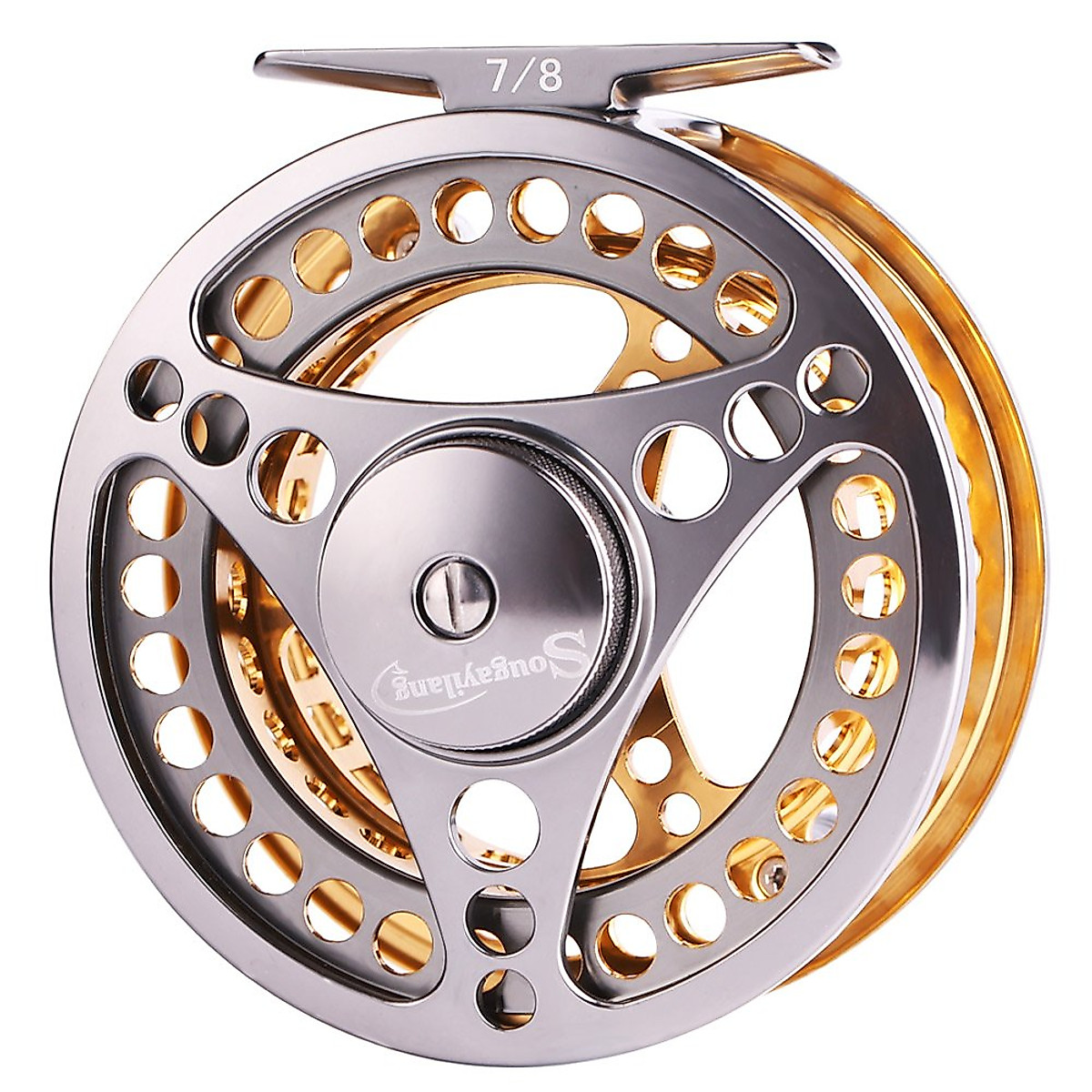 Fly Fishing Reel Large Arbor 2+1 BB with CNC-machined Aluminum Alloy Body and Spool in Fly Reel Sizes 5/6