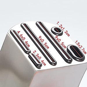 UPKOCH Storage Shelves Kitchen Utensil Holder 2pcs Block Home Knife Kitchen Storage Organizer Rack For Inserted Steel Stainless Restaurant Holder Storage Shelves Kitchen Utensil Holder