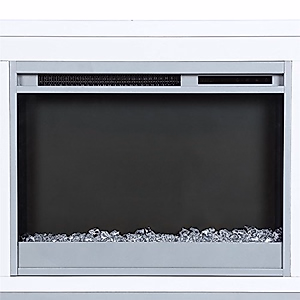 Ameriwood Home Fireplace TV Stand for TVs up to 70", White