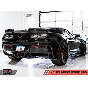 AWE Tuning 14-19 Chevy Corvette C7 Z06/ZR1 (w/o AFM) Track Edition Axle-Back Exhaust w/Black Tips - 3020-43081