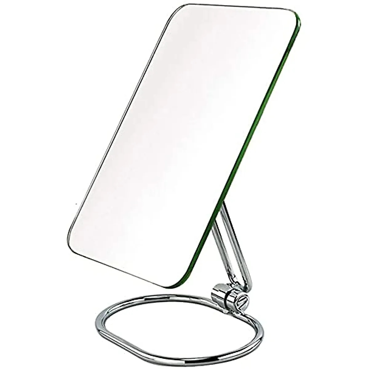 Table Desk Vanity Makeup Mirror Portable Mirror with Metal Stand Adjustable Rotation Tavel Make Up Mirror Hanging Bathroom for Shower Shaving