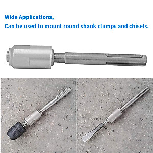 SDS Max to SDS Plus Adapter,Chrome Vanadium Steel Universal Chuck Drill Converter Shank,Power Tools Accessories,Fits All Standard SDS Max Drills,Surface Sandblasting,Help to Prevent Rust