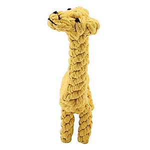 Dog Rope Toy for Aggressive Chewers, Cute Dog Chew Toy Cotton Rope Bite Resistant Giraffe Design Pet Teeth Cleaning Gifts Handwoven Chew Items for Small Breeds Dog, for Teeth and Gums