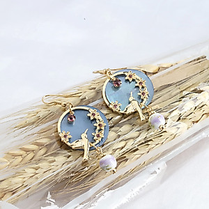 UJIMS Hummingbird Charm Earrings Humming Bird Lover gifts for Women Free Bird Jewelry Wishes Jewelry Hope Gift for BFF (Hummingbird Charm Earrings)