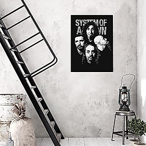 Poster Art Painting, System Merch Of A Down Canvas Print for Living Room, Bedroom, Dorm, Home, Office Wall Decoration 12 x 18 Inch