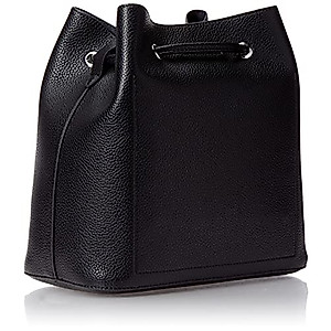 Calvin Klein Gabrianna Novelty Bucket Shoulder Bag, Black/Silver 1