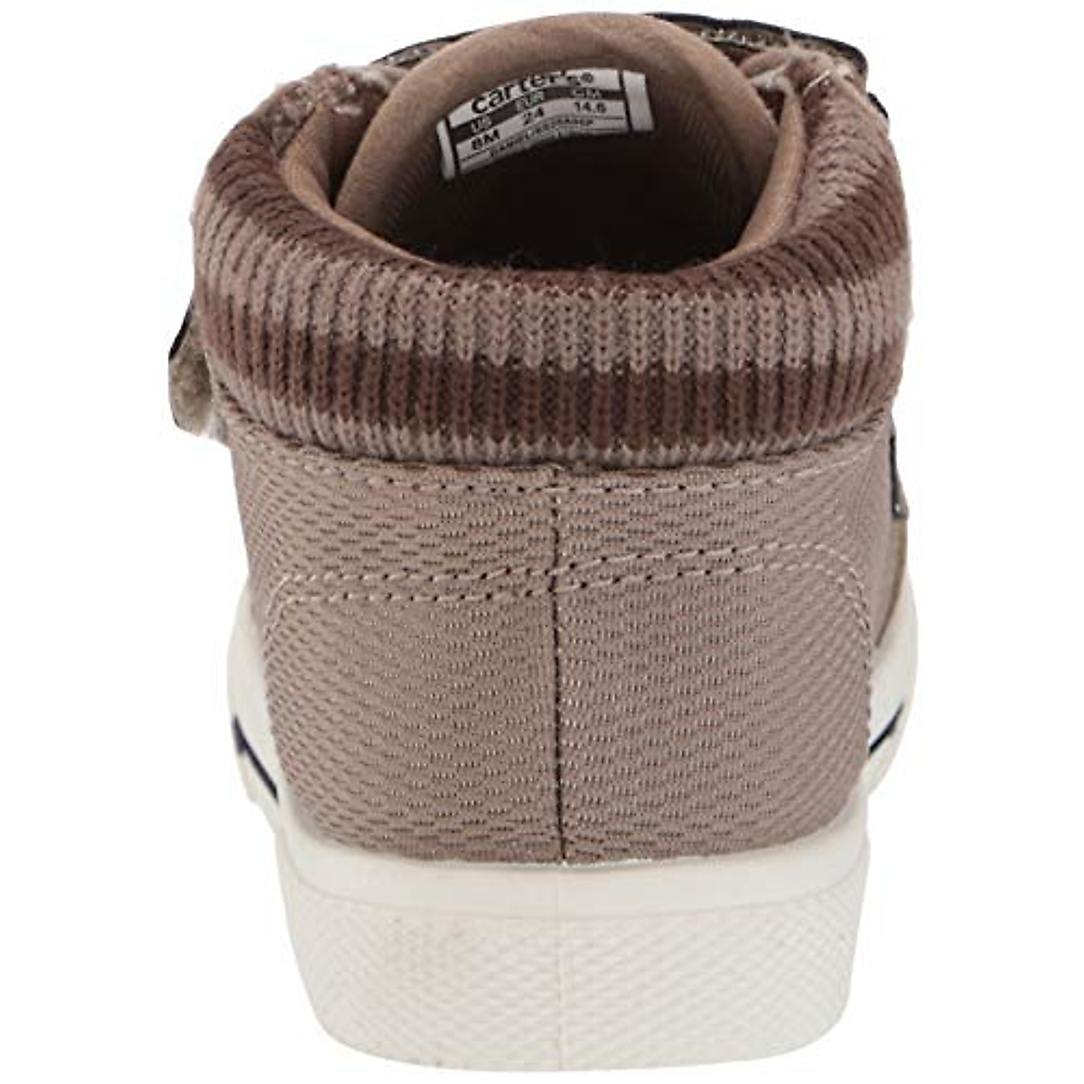 Simple Joys by Carter's Daniel High-Top Sneaker, Khaki Tan, 12 US Unisex Little Kid