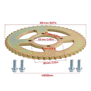44" ATV Quad Go Kart Rear Live Axle Kit Brake Disc Rotor 4 Stud Wheel Hub 428 Sprocket for Go Cart Golf Cart Drift Trike Shaft Axle Rear End DIY Parts