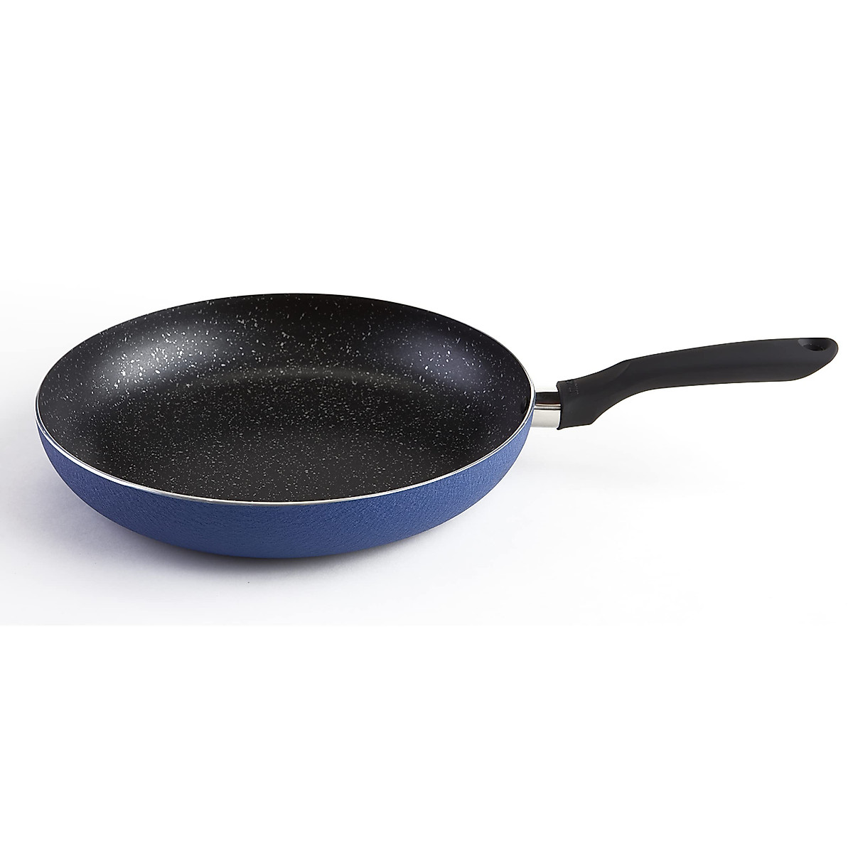 IMUSA USA 12" Stone Speckled Exterior Fry Pan with Non-Stick Speckled Interior