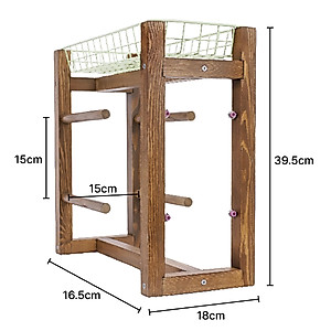 And-et Yarn Glide - Multi-Thread Yarn Dispenser and Holder for Knitting, Crochet, Tufting, and More | Accommodates up to 4 Cones | Steel Tray for Tools and Wood Storage | Thread Holder for Crocheting