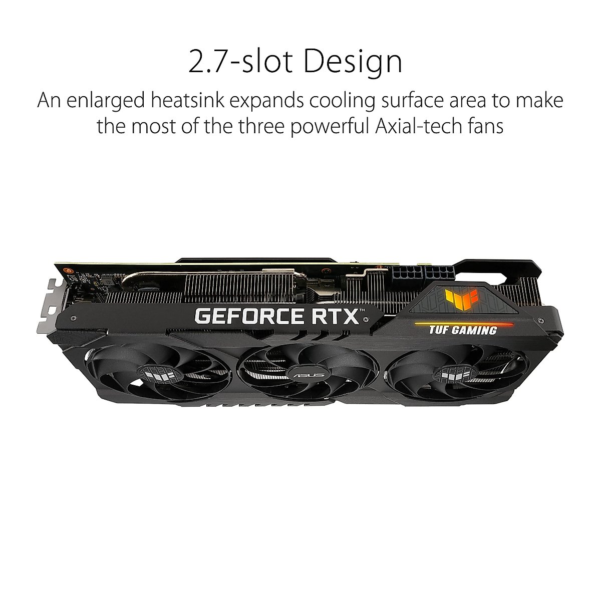 ASUS TUF Gaming NVIDIA GeForce RTX 3080 Ti OC Edition Graphics Card (PCIe 4.0, 12GB GDDR6X, HDMI 2.1, DisplayPort 1.4a, Dual Ball Fan Bearings, Military-Grade Certification, GPU Tweak II) (Renewed)