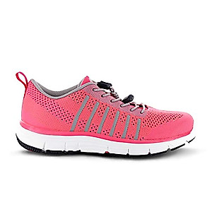 Apex Shoe's A7200W Breeze Athletic Knit Sneaker Running, Pink, 8.5 XX-Wide