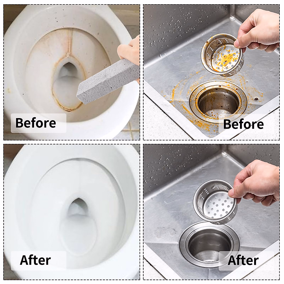 25 Pieces Pumice Stone Toilet Bowl Cleaner, Pumice Scouring Stick Remove Hard Water Ring in Toilet, Pumice Stones for Cleaning, Household, Bath, Kitchen, Pool (5.9 x 1.4 x 0.9 Inches)