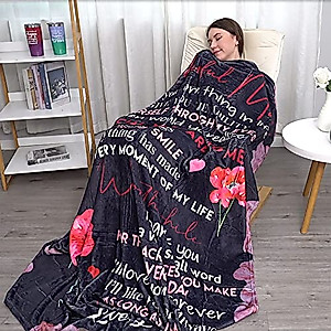 TURMTF Mother Day Birthday Gifts for Mom, Gifts for Mom from Daughter, for Mother Soft Throw Mom Blanket (Size 55"x70")