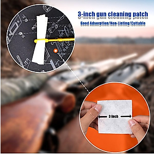 Gun Brushes 12 Piece Gun Cleaning Kits includes Double-ended Brush Cleaning Picks Cleaning Patches 6 Inch Cotton Swabs and 20ML Oiler