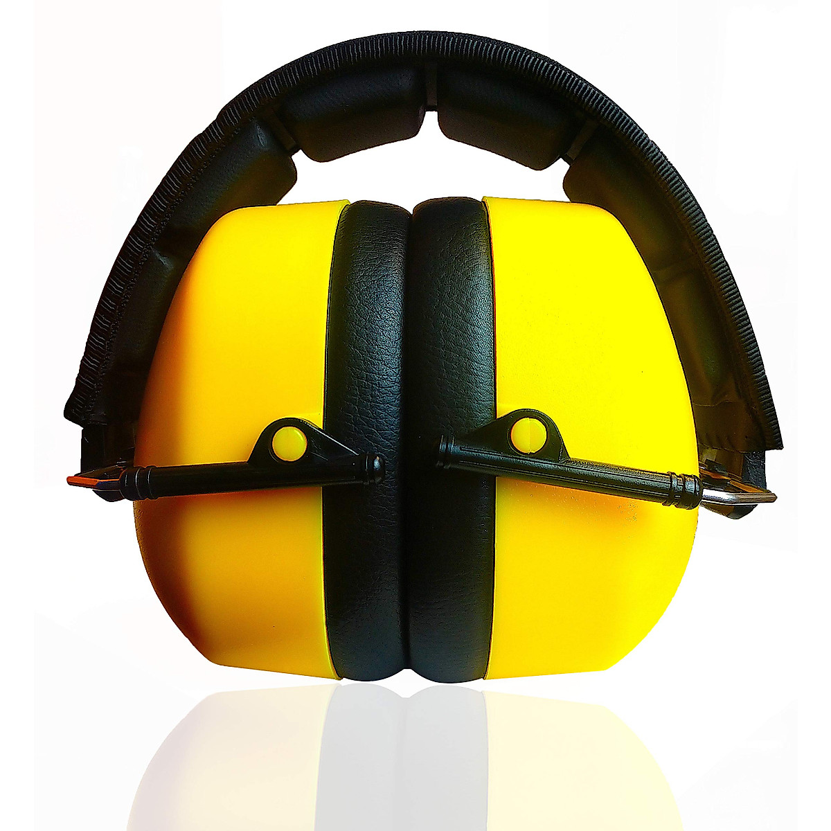 DECIBEL DEFENSE Professional Safety Ear Muffs - 37dB NRR - The HIGHEST Rated & MOST COMFORTABLE Ear Protection for Shooting & Industrial Use - PROFESSIONAL HEARING PROTECTION (SAFETY YELLOW)