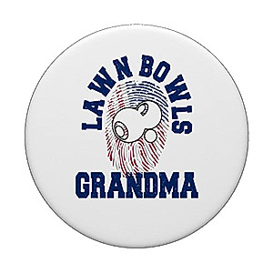 American Flag Fingerprint Patriotic Lawn Bowls Grandma PopSockets Swappable PopGrip