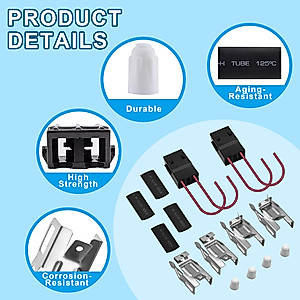 Pack of 2 Range Stove Element Plug Receptacle Block Terminal Block Range for Receptacle Whirlpool Kenmore Electric Stove Range Burner Receptacle Kit ERR117