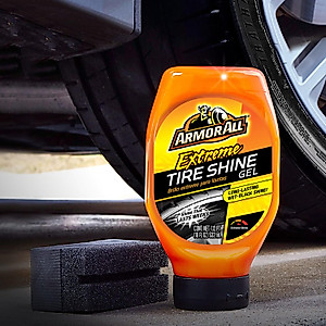 Extreme Tire Shine Gel by Armor All, Tire Shine for Restoring Color and Tire Protection, 18 Fl Oz