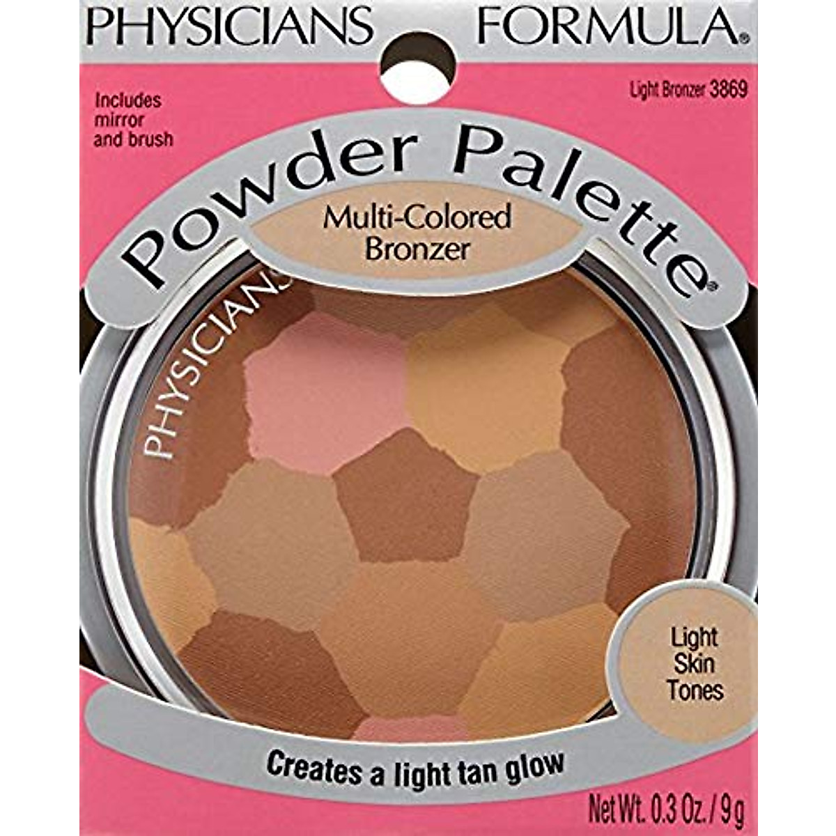 Physicians Formula Powder Palette Multi-Colored Bronzer Light Bronzer, Dermatologist Tested, Clinicially Tested
