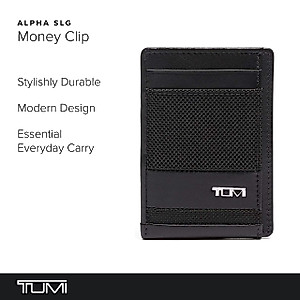 TUMI - Alpha Money Clip Card Case - Credit Card Wallet - Stylish Cash & Money Clip - 2.9" X 4.1" X 0.6" - Black