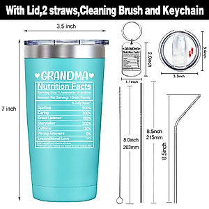 SpenMeta Gifts for Grandma - Great Grandmother Gifts from Grandchildren - Birthday, Christmas, Mothers Day Presents for Granny, Nana, Grammy - Vacuum Insulation Grandma Tumbler