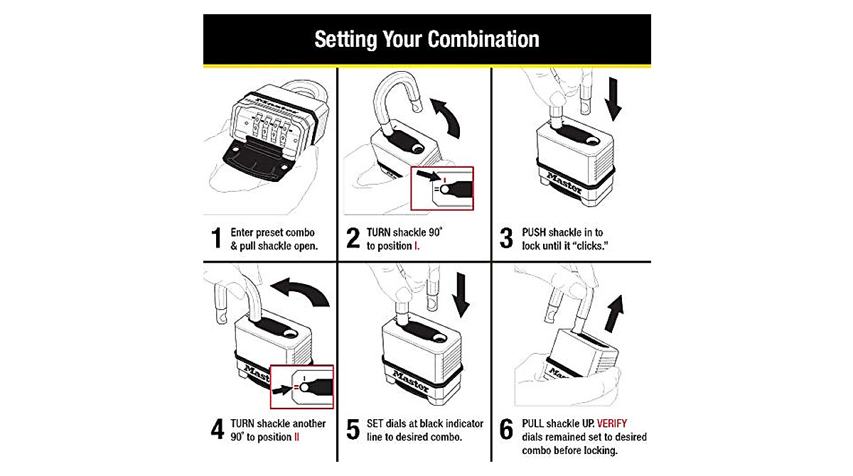 Master Lock Heavy Duty Outdoor Combination Lock