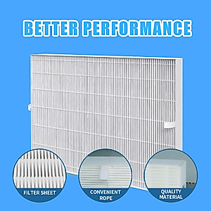 VALZONE HPA300 HEPA Replacement Filter - 3 HEPA Filters & 6 Carbon Pre-filters - Compatible with Honeywell HPA Series & HRF-R Series