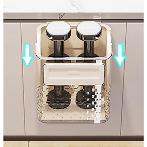 Foldable Hanging Trash Can,Upgrade Hanging Kitchen Trash Can, Kitchen Trash Can 13+ Gallon,Foldable Waste Bin for Kitchen, Collapsible Hang Small Plastic Garbage Can for Cabinet/Car/Bedroom (Green)