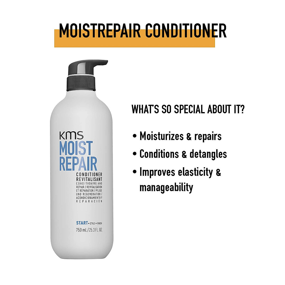 KMS MOISTREPAIR Conditioner, 25.3 oz