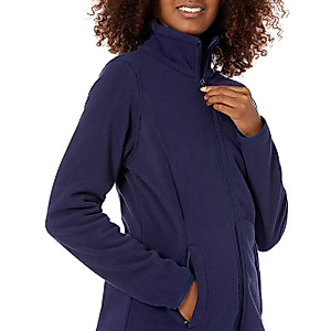 Amazon Essentials Women's Classic-Fit Full-Zip Polar Soft Fleece Jacket (Available in Plus Size), Navy, X-Large