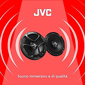 JVC CS-J620 300W 6.5" CS Series 2-Way Coaxial Car Speakers, Set of 2