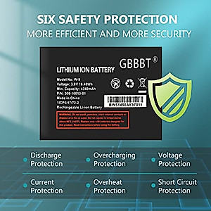 W-9 Battery 4340mAh Replacement for Verizon Jetpack W9 4G LTE Mobile Hotspot AC791L Netgear AC810 AT&T Unite Explore 815S Verizon Jetpack AC791L Hotspot (1 Pack)