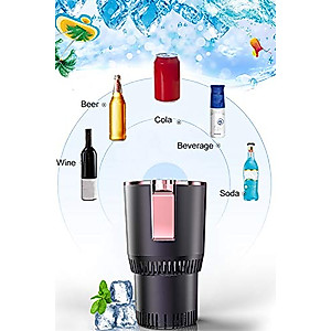 Home & Car Cup Cooler Warmer Quick Electric Cooling Cup -3℃~58℃ Heat and Cold Insulation Drink Cooler Cup Coffee Warmer for Office/Road Trip