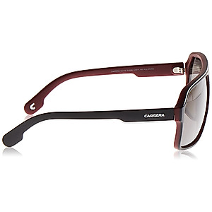 Carrera Sunglasses (Safilo Group) Men's CA1001/S Polarized Pilot Sunglasses, Matte Black RED, 62 mm