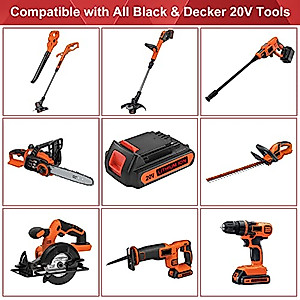 Touyeet 2 Pack 3500mAh LBXR20 20V Lithium Battery Compatible with Black and Decker 20V Lithium Battery Black+Decker 20V MAX Powerconnect Cordless Tools and Outdoor Equipment