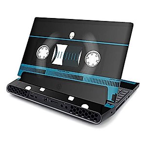 MightySkins Skin for Alienware AREA-51M R2 (2020) - Abstract Black | Protective, Durable, and Unique Vinyl Decal wrap Cover | Easy to Apply, Remove, and Change Styles | Made in The USA
