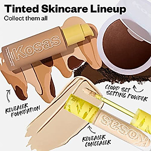 Kosas Cloud Set Face Setting Powder | Smoothing Shine Control, Soft, Sheer Setting Translucent Makeup Finish, Portable & Long-Lasting (Sheer Light Medium)