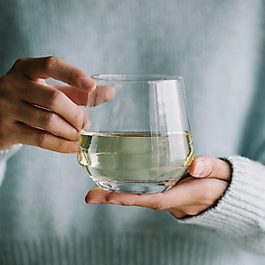 BTaT- Stemless Wine Glass, 12 oz, Set of 12, Stemless Wine Glasses, Wine Glasses Stemless Wine Glass Set, Stemless Red Wine Glasses, Wine Glass Stemless, Christmas Gifts