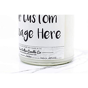 Personalized 8oz/16oz Handmade 100% Soy Wax Scented Candle by Silver Dollar Candle Co.