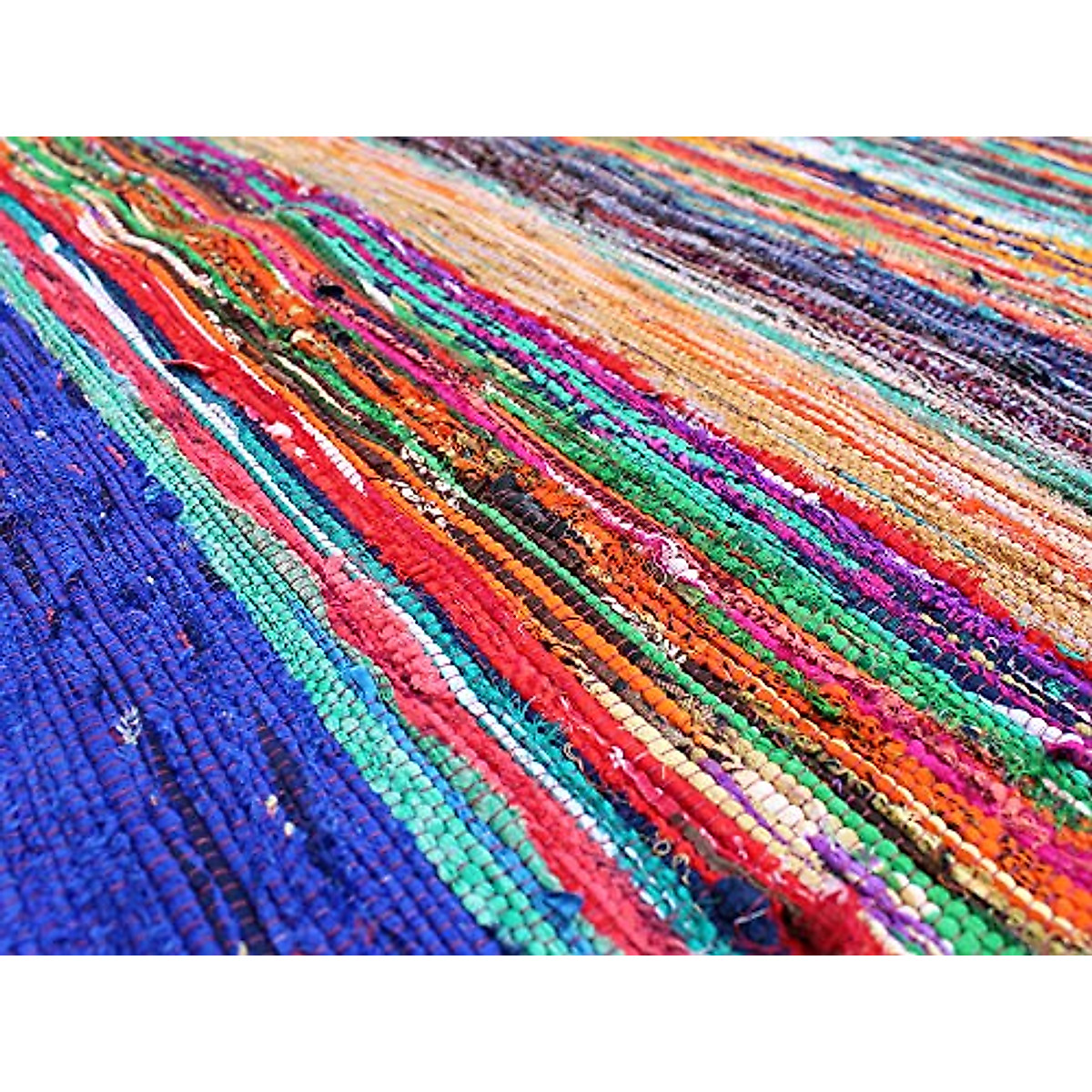 Braided Chindi Rug, Rag Rug, Area Rug, Carpet Rug, Runner Rug 3x5 Foot, 4x6 Foot, 5x7 Foot, Living Room Rug (3x5 Foot)