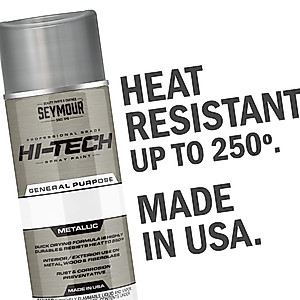 Seymour 16-139 Hi-Tech Enamels Spray Paint, Semi-Gloss Black 12 Ounce (Pack of 1)