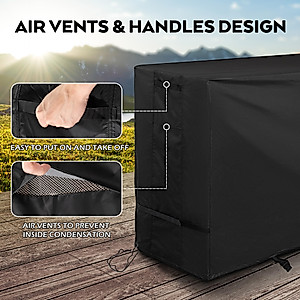 Starcrew Outdoor Console Table Cover for Best Choice Products 48in 2-Shelf Table, Outdoor Bar Table Cover for Outdoor Shelf/Outdoor Buffet Table/Outdoor Sideboard Table/Outdoor TV Table